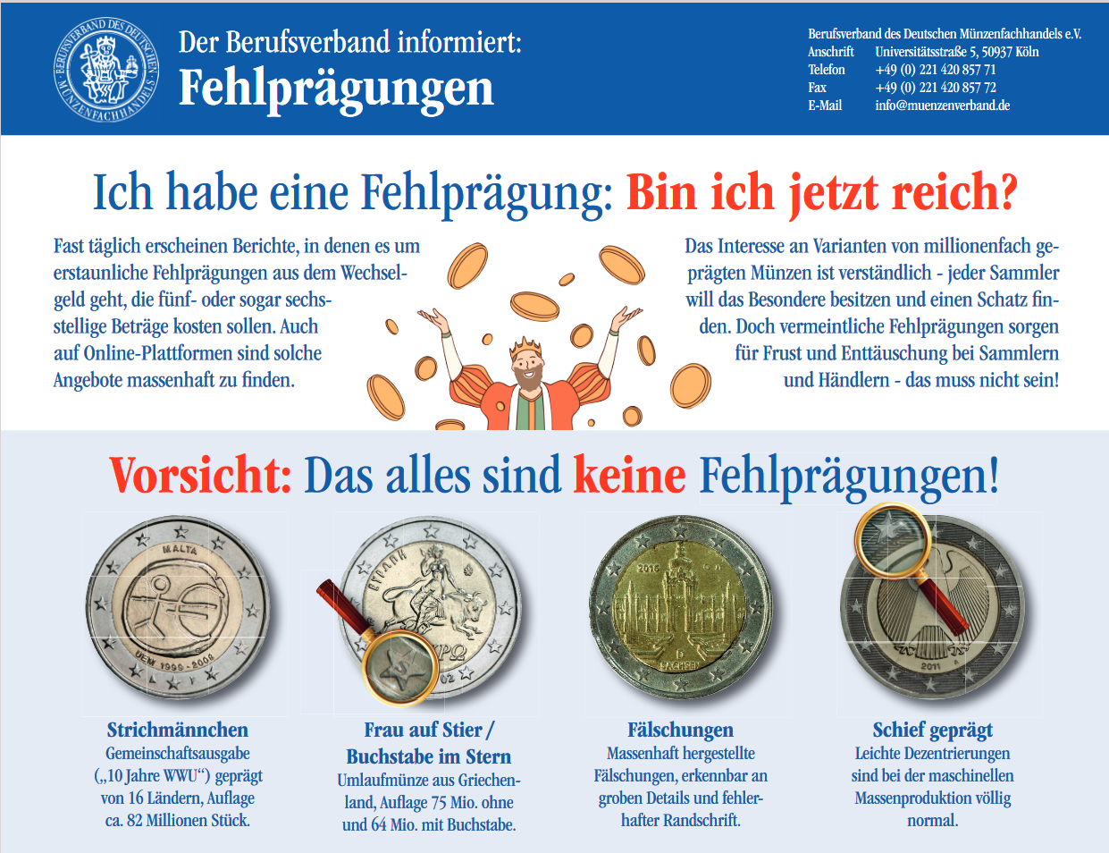 1 Euro Fehlpragungen